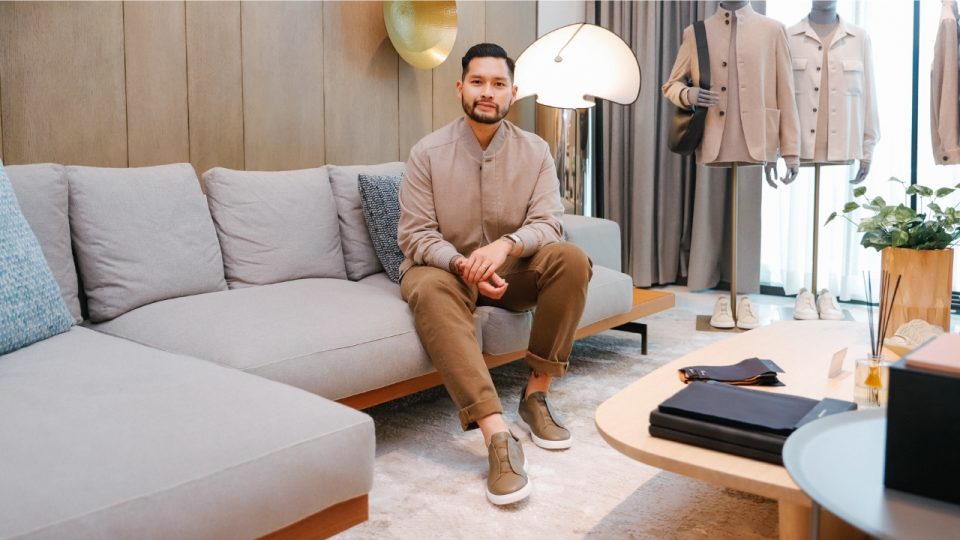 Style Sighting: Casual Elegance Defined by Mikael Jasin in ZEGNA